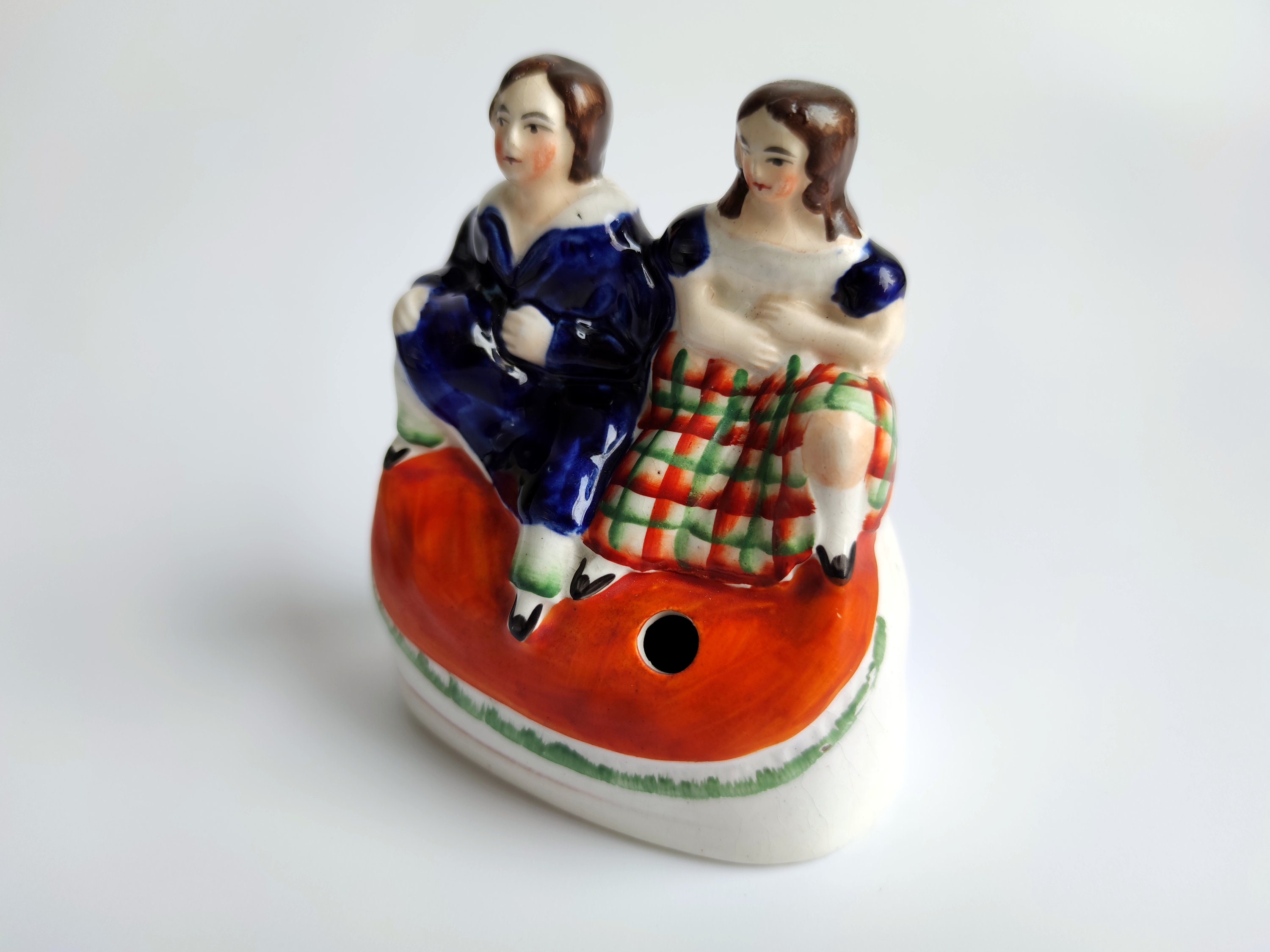 Victorian Staffordshire Figure Quill Pen Holder 1850's | Etsy