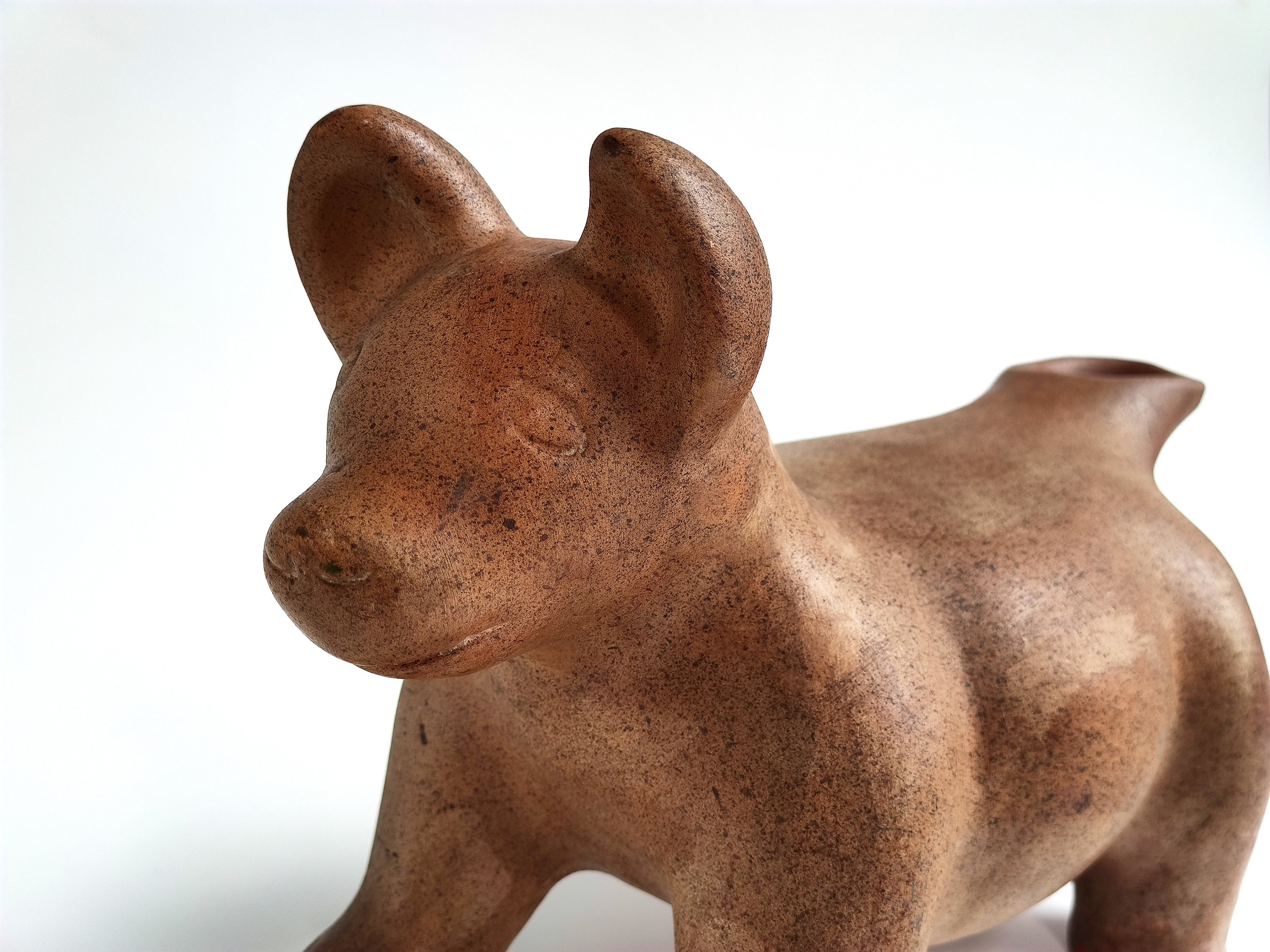 Colima Dog Pre Colombian Style Mexico Pottery Colima Dog Effigy Vessel ...