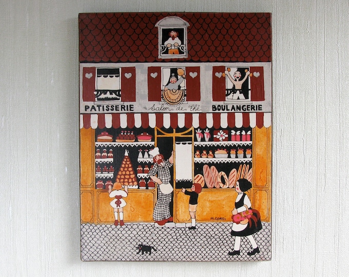 Michel Cordi Original Painting on Canvas, French Artist, Signed, 1970s ...