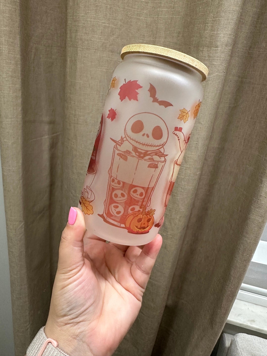 Nightmare Before Christmas Fall 16oz Libbey Glass Cup - Etsy