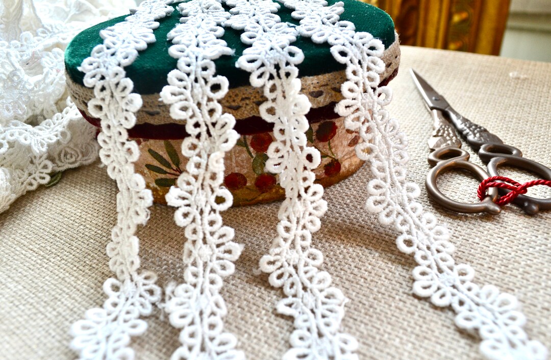 Off White Lace Trim, Border Lace Trim, Border Lace Trim, Junk Journal ...