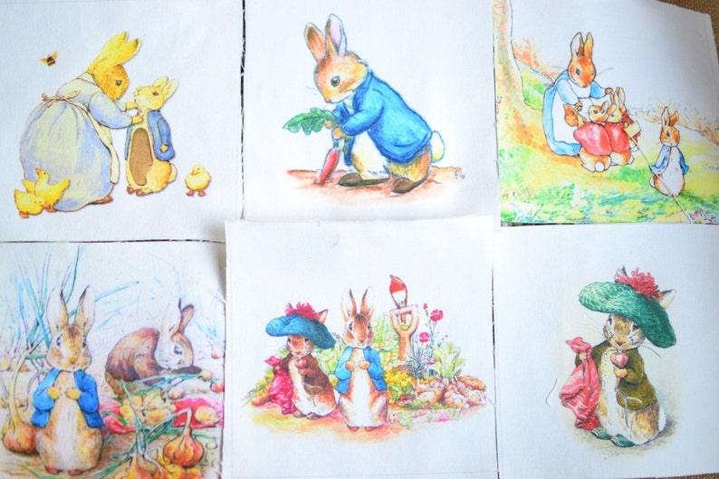 Easter Bunny Peter Rabbit Fabric Beatrix Potter Patch | Etsy