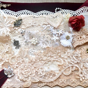 Lace Scrap Lot, Creative Inspiration Textile Pack, Snippet Roll Kit ...