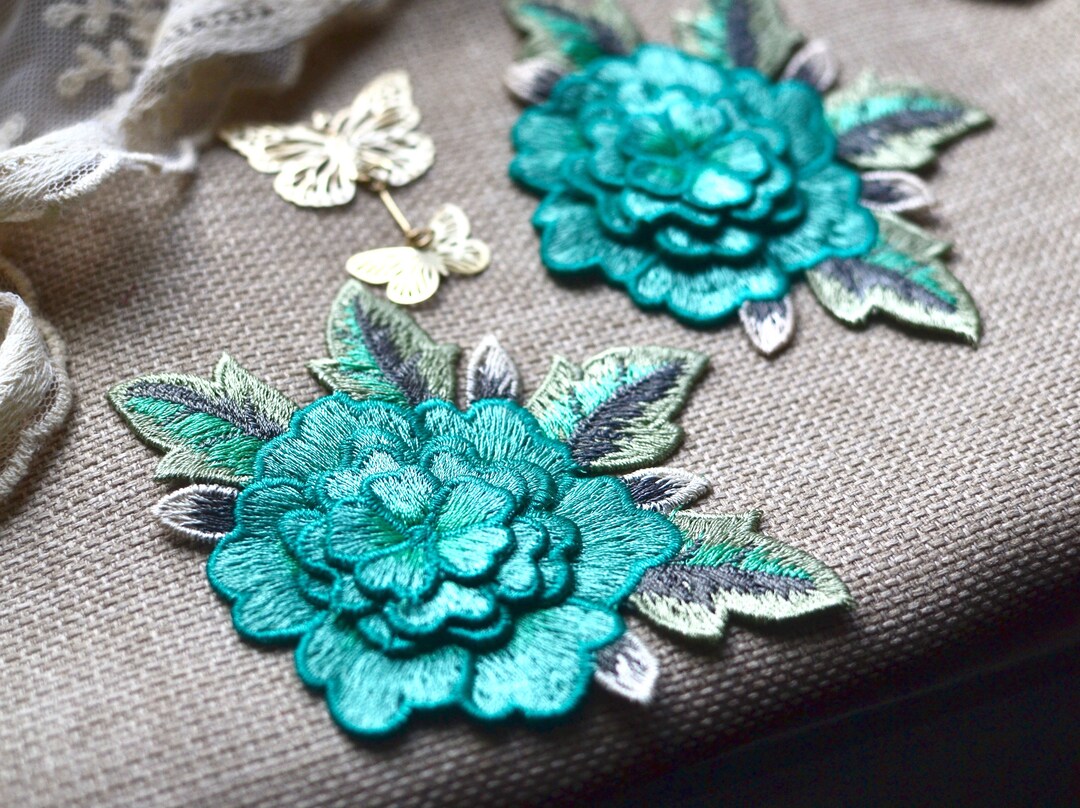 3D Embroidered Patch, Sew on Floral Applique, Patch, Applique, Sewing ...