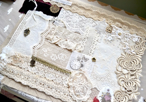 Lace Scrap Lot Creative Inspiration Textile Pack Snippet - Etsy