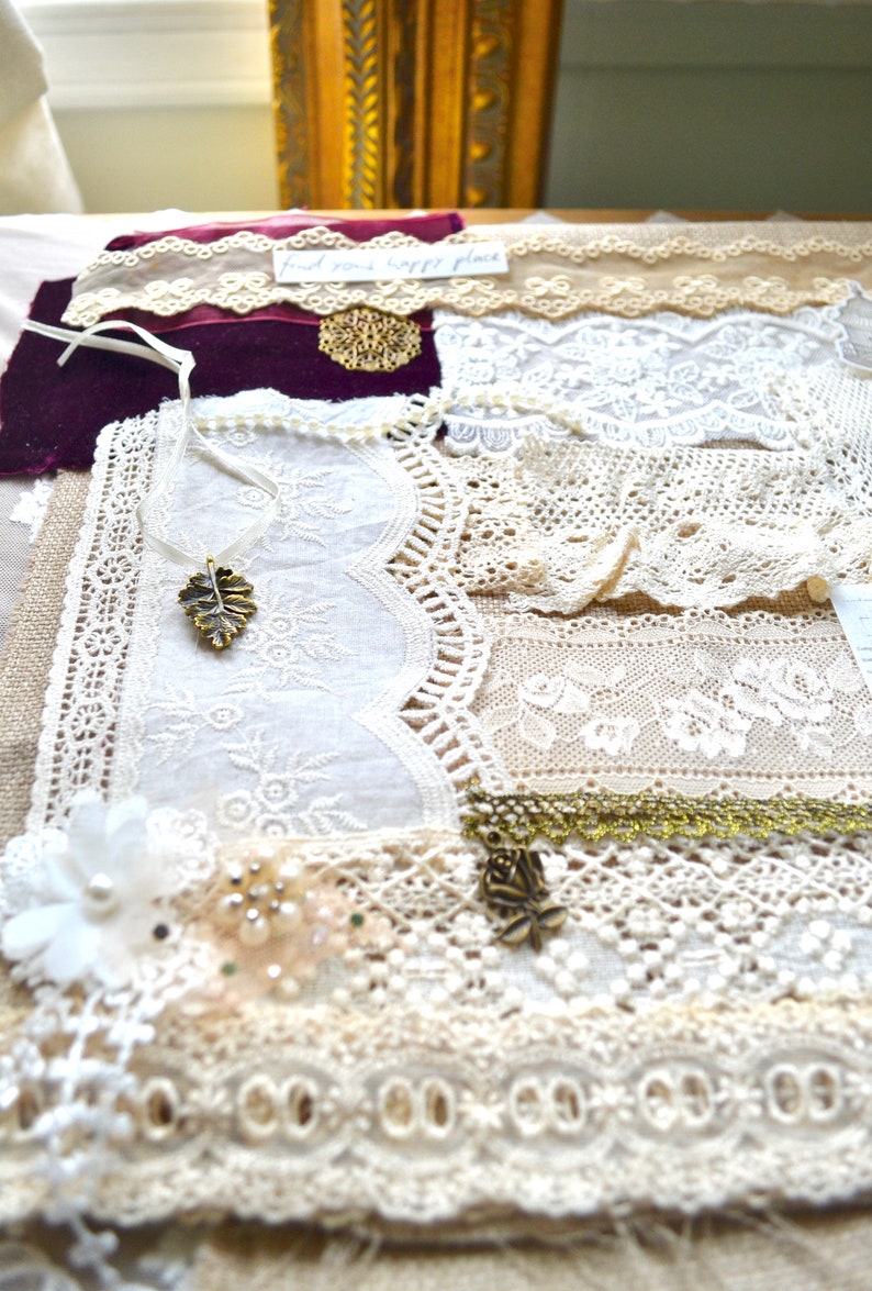 Lace Scrap Lot Creative Inspiration Textile Pack Snippet - Etsy