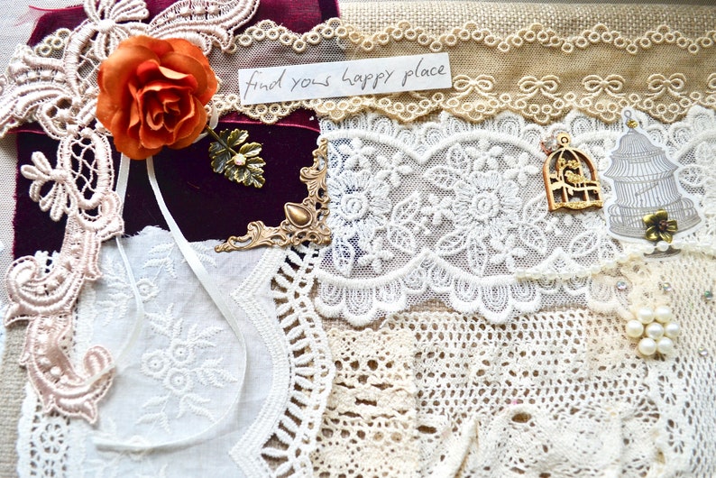 Lace Scrap Lot Creative Inspiration Textile Pack Snippet - Etsy