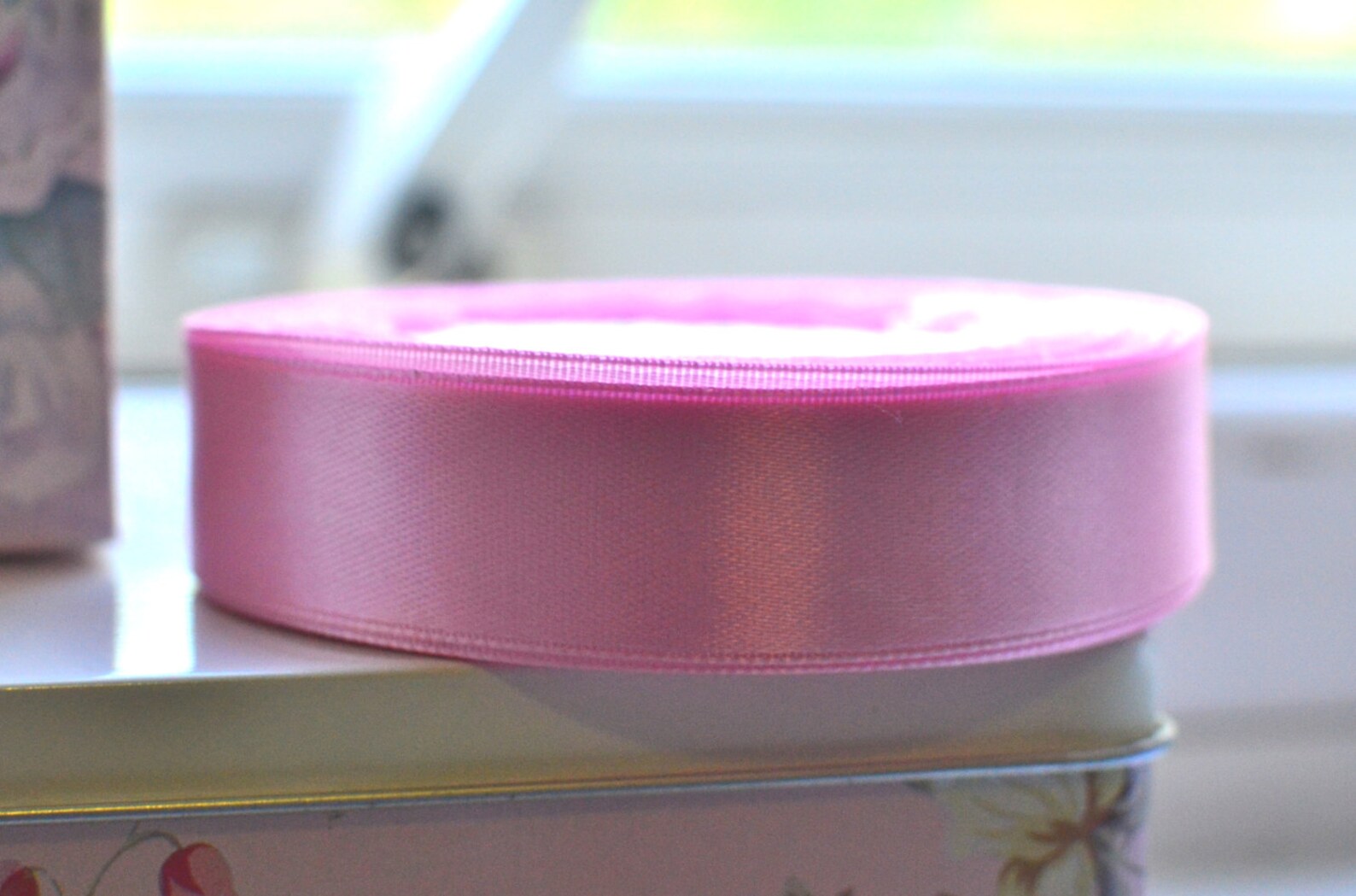 5 Yd Pink Satin Ribbon Shabby Chic Ribbon Gift Wrapping - Etsy UK