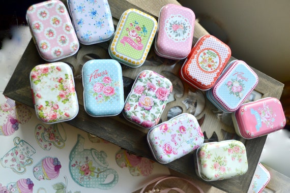 Small tin box Storage organization box Jewellery box Gift | Etsy