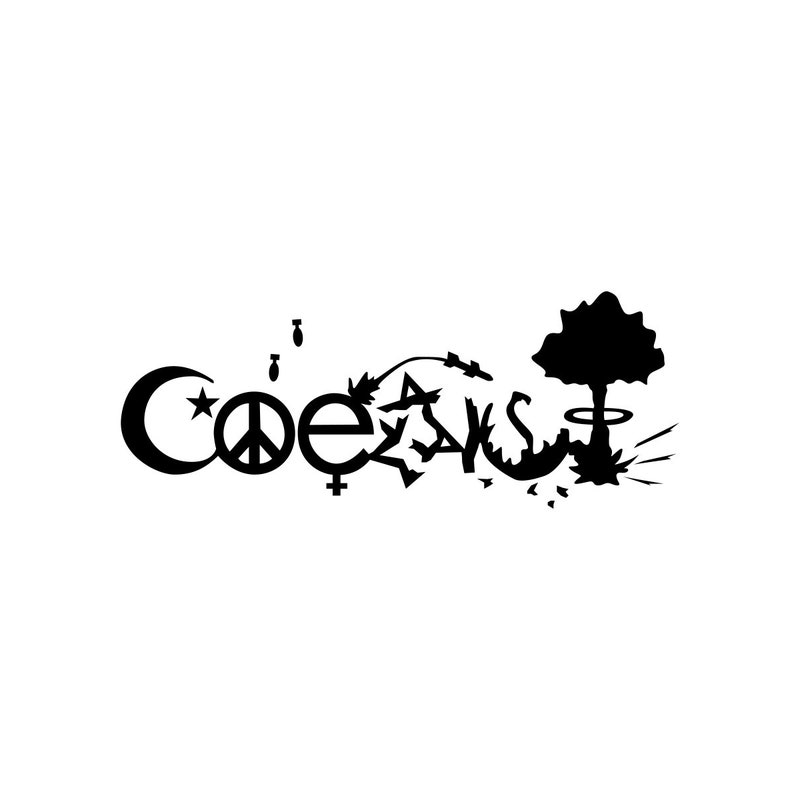 Coexist Bumper Sticker - Etsy