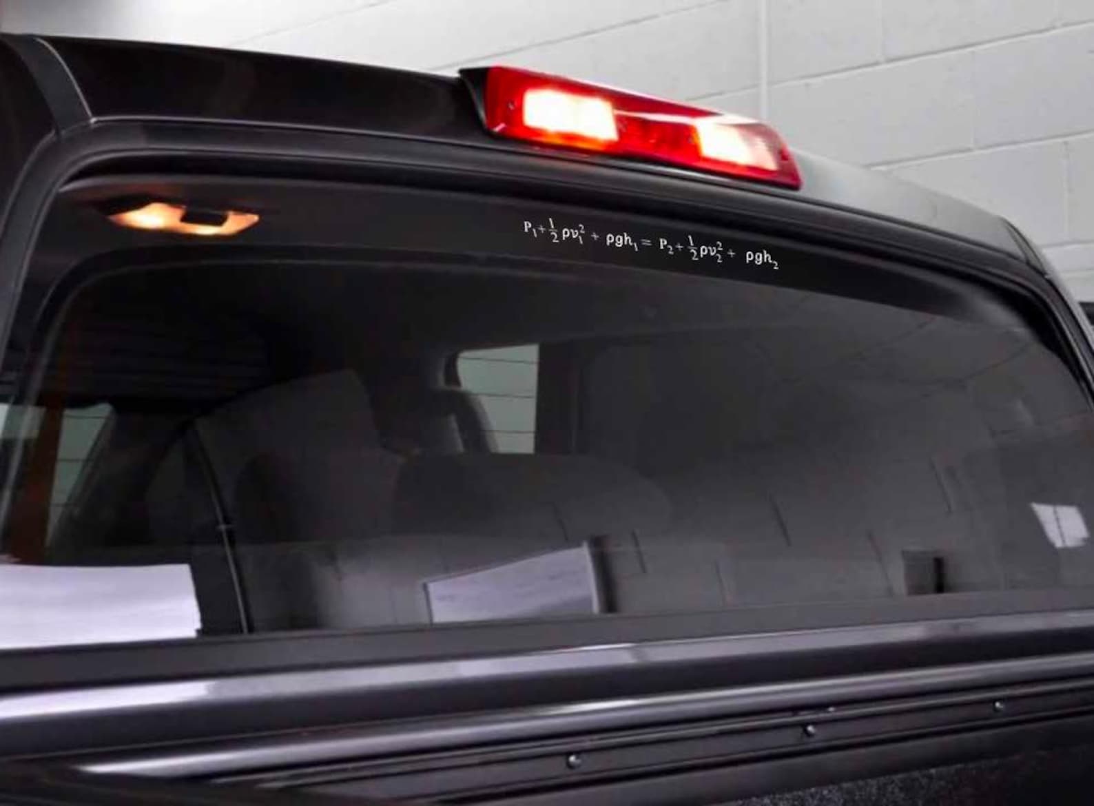 Bernoulli's Equation Vinyl Bumper Sticker. Physics Math Decal. Nerd ...