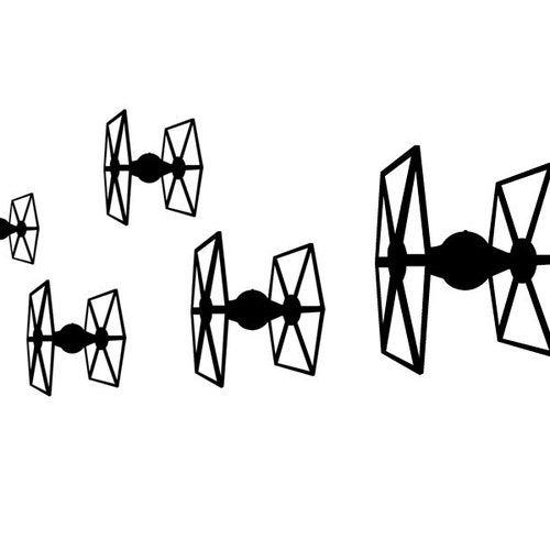 Tie Fighter Squadron Vinyl Bumper Sticker. Show Your Love for - Etsy