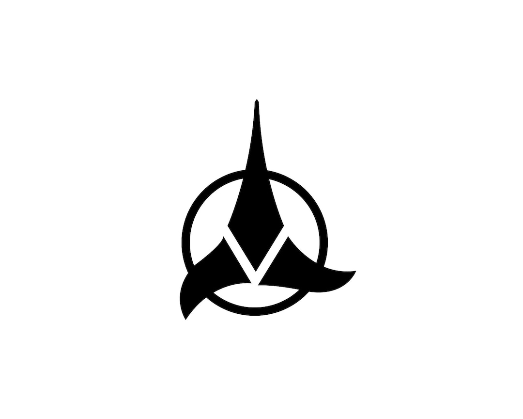 2 Star Trek Klingon Logo Vinyl Bumper Stickers. Works on Car Windows ...