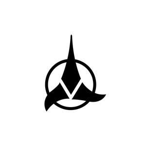 2 Star Trek Klingon Logo Vinyl Bumper Stickers. Works on Car Windows ...