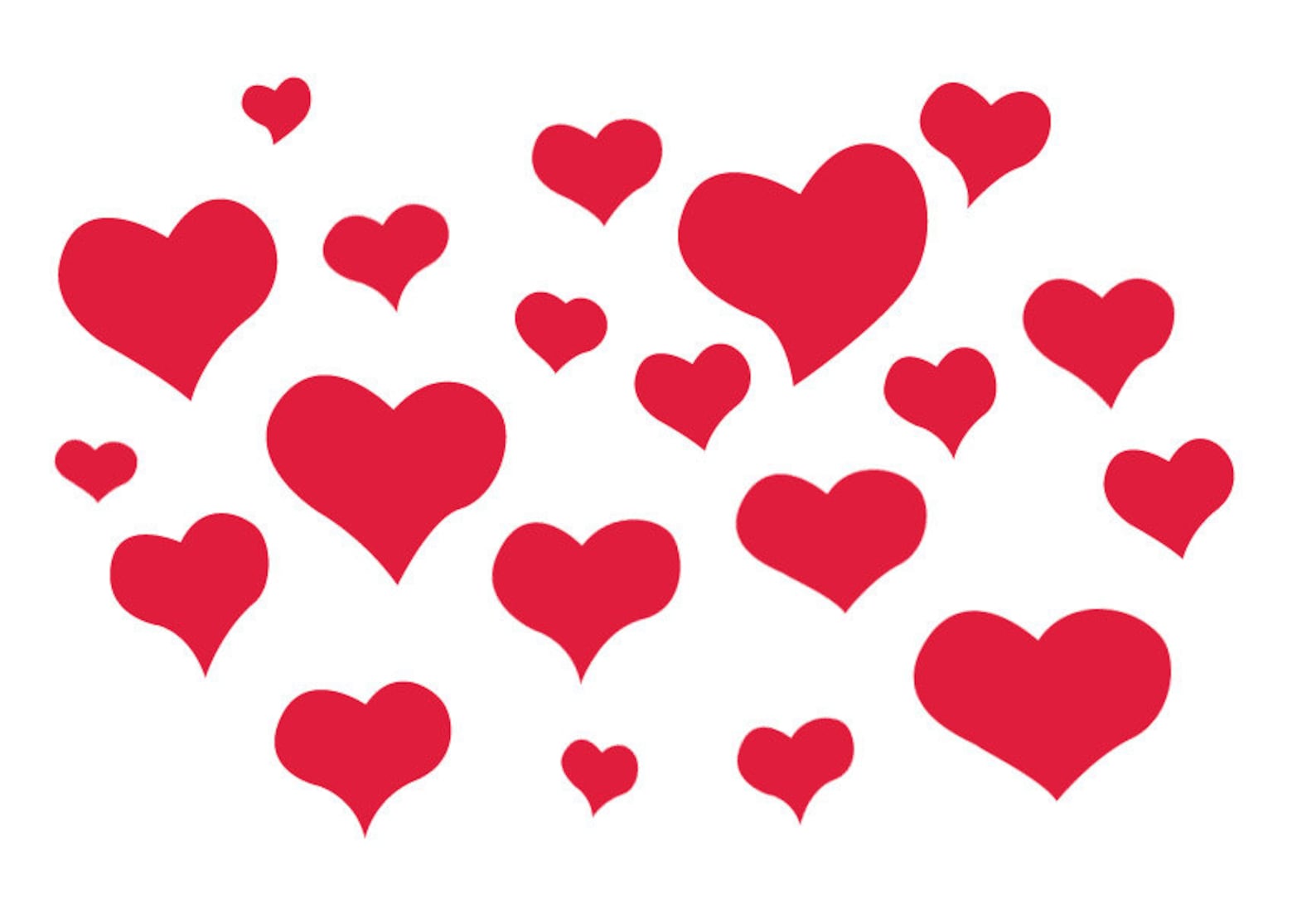 20 paquete de pegatinas de vinilo de corazones en diferentes - Etsy México
