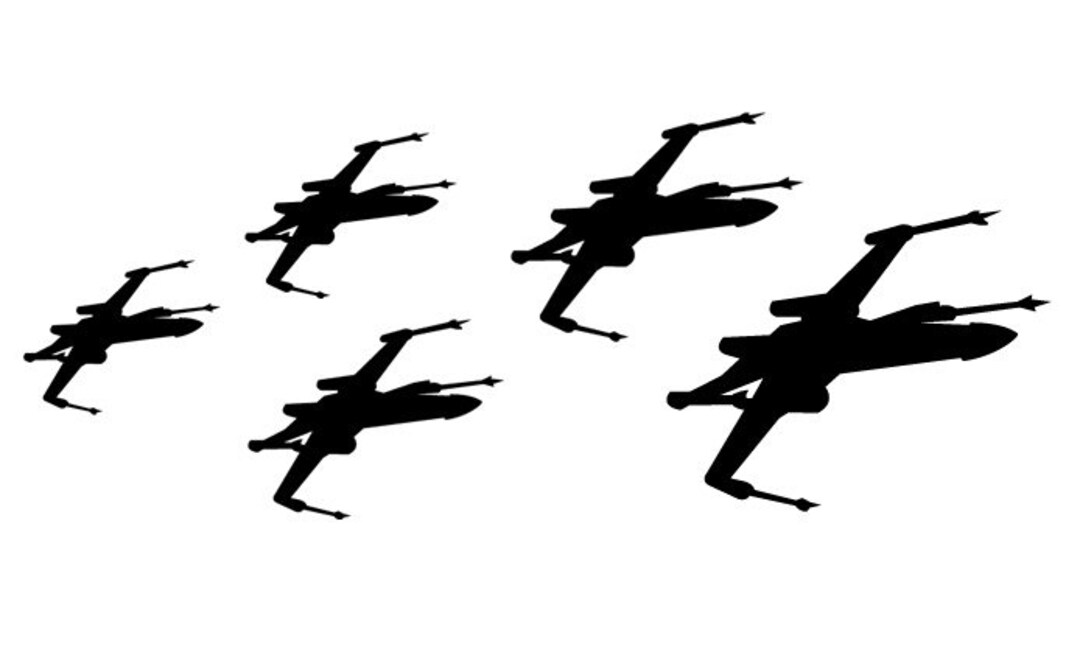 X-wing Squadron Vinyl Bumper Sticker. Show Your Love for Star Wars, Red ...