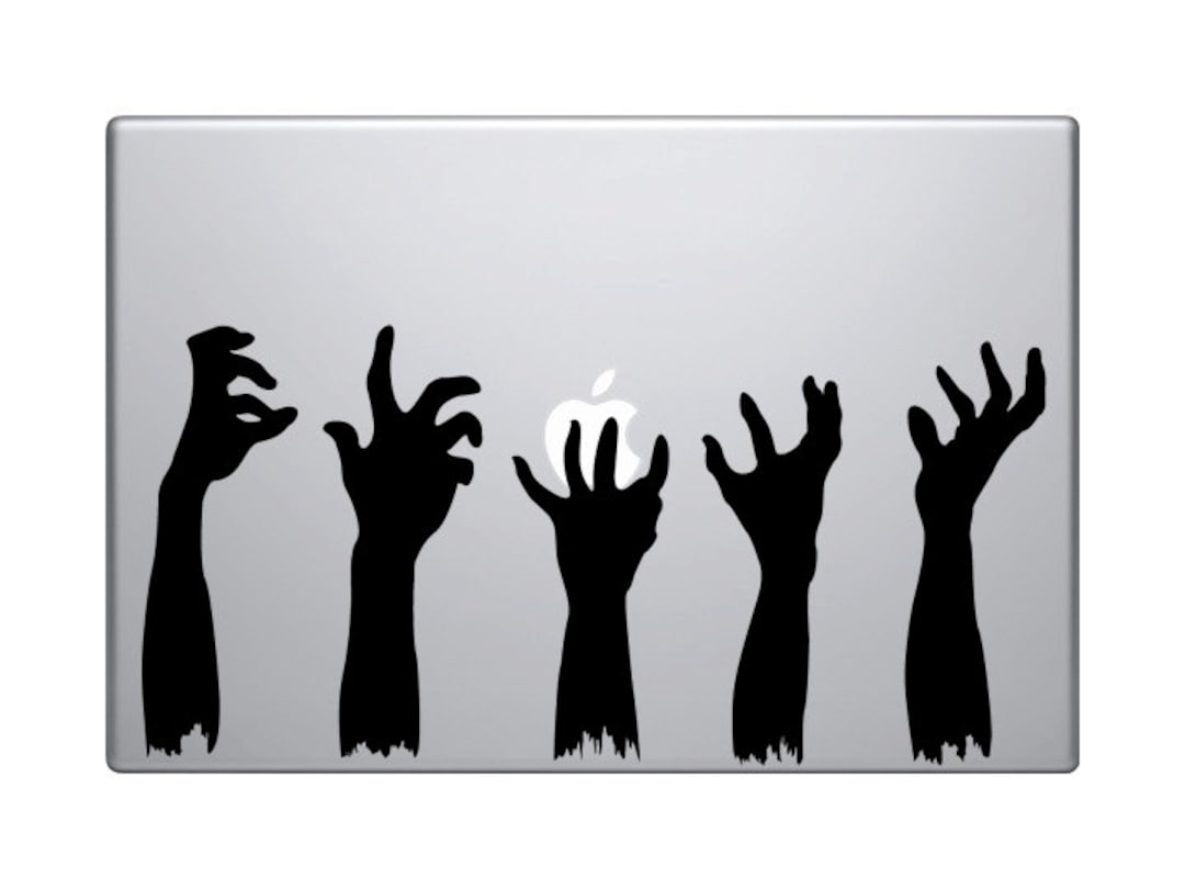 Zombie Hands Vinyl Sticker for Macbooks, Laptops, Etc. Bring the ...