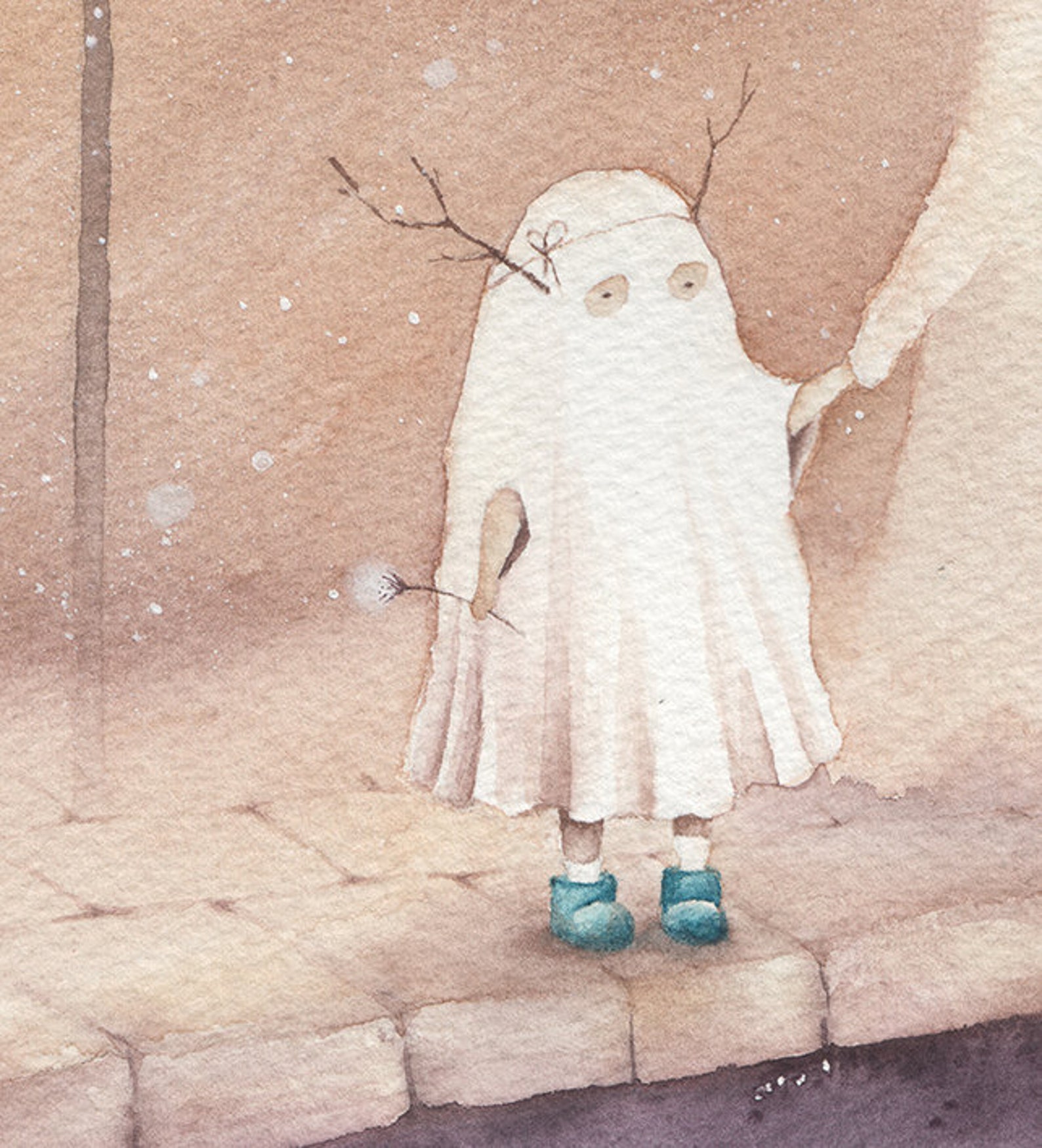 Best Friends A4 Watercolor Watercolour Print Poster to Kids - Etsy