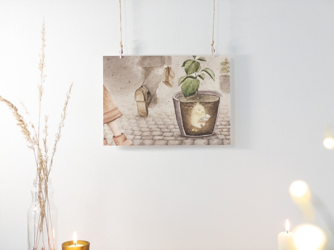 Mandrake Print, Mandragora Poster, Mandrake Art, Watercolor Painting ...