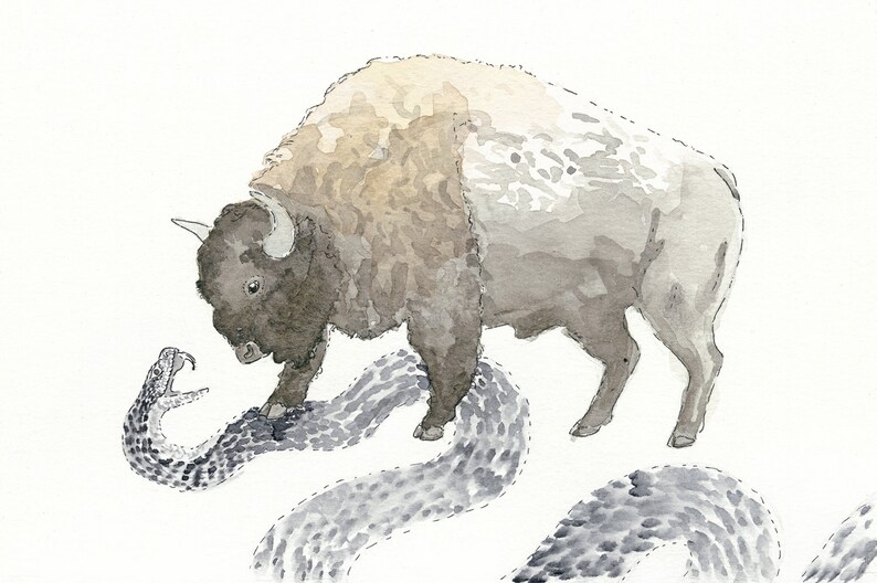 Art Print Stop the Black Snake - Etsy