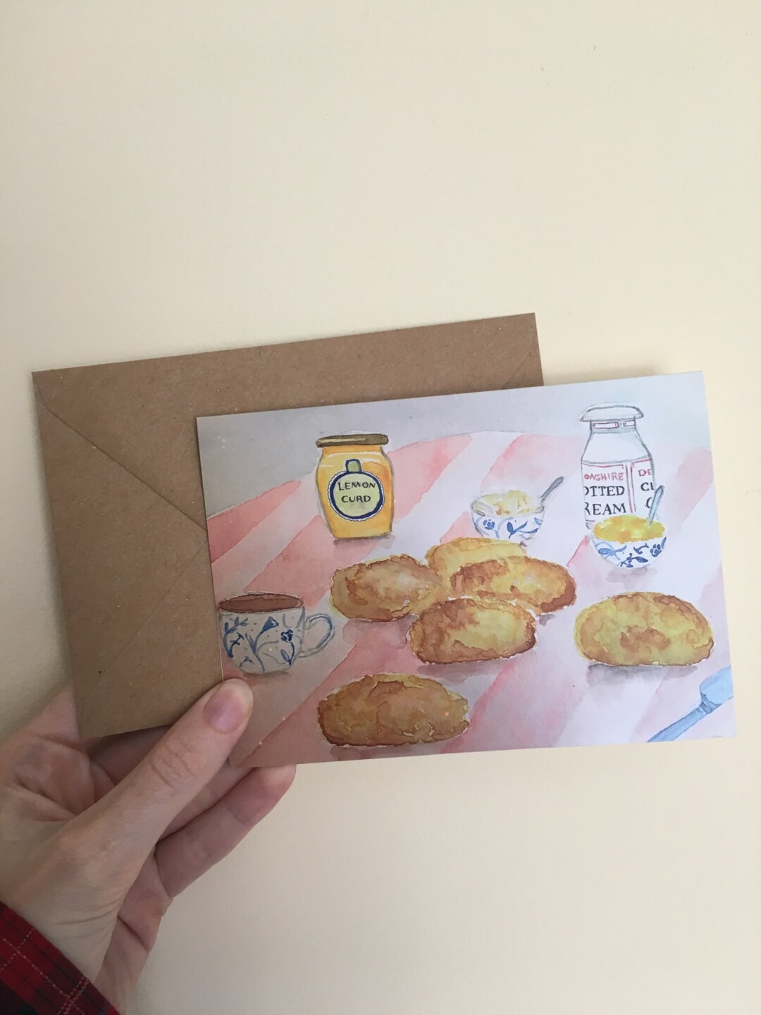 Greeting Card, Tea and Scones - Etsy