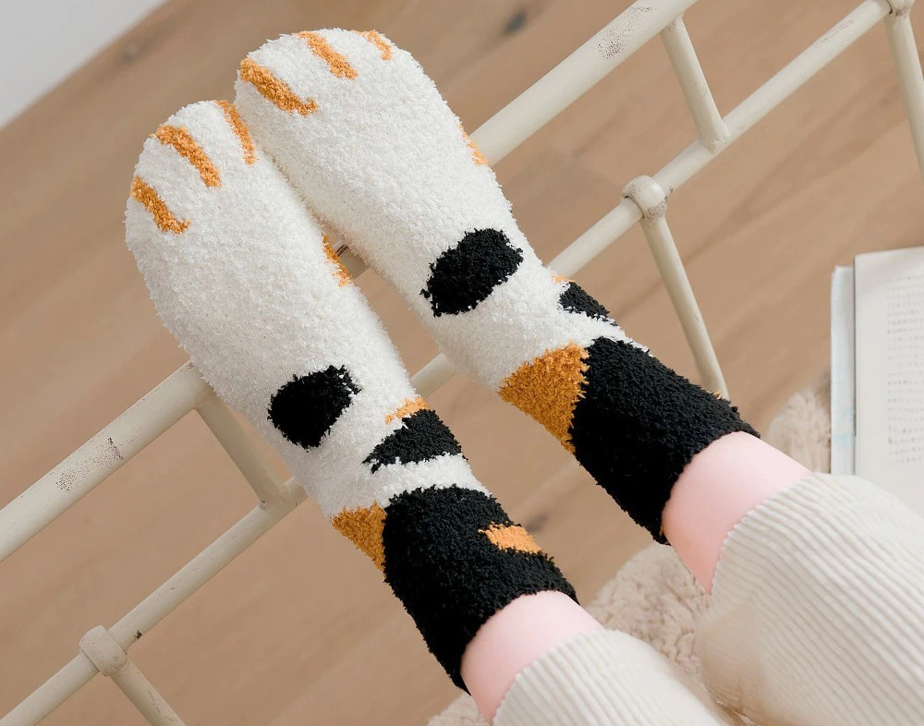 Cat Socksfuzzy Warm Socks Women Super Soft Microfiber Cozy | Etsy