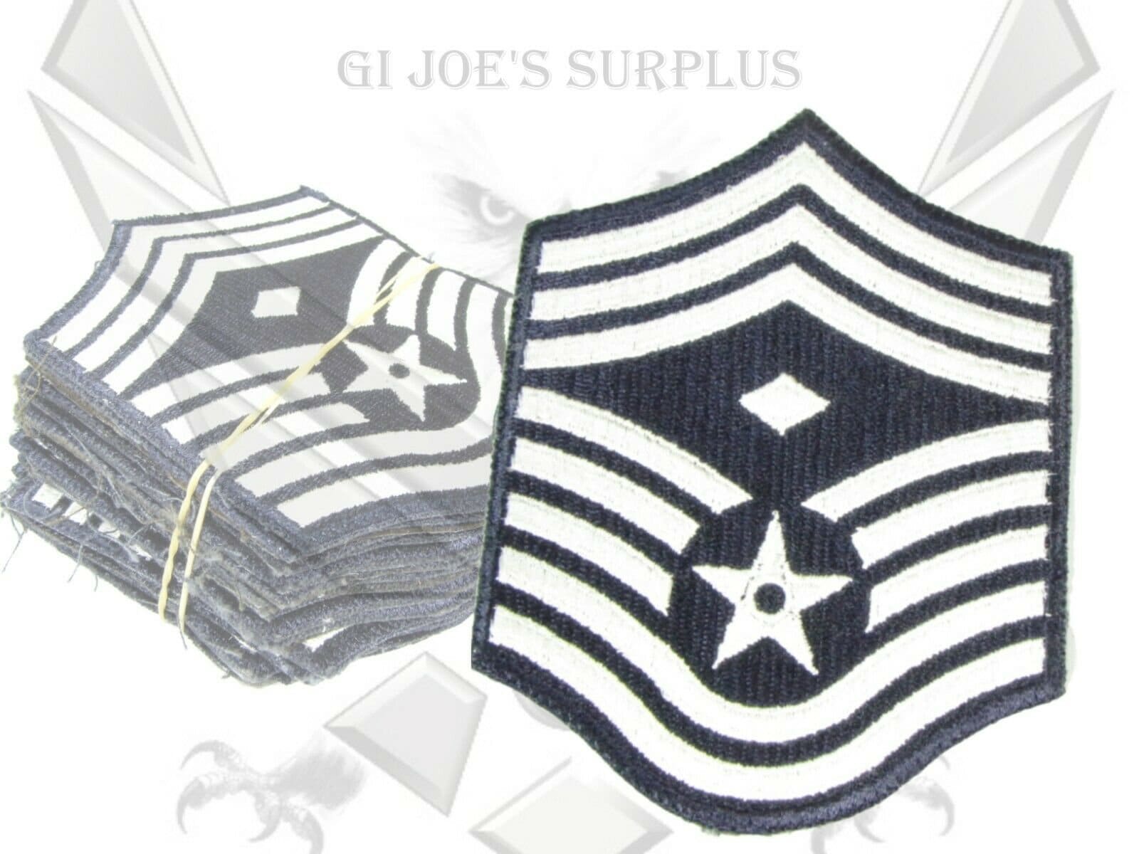 20 New Military USAF Air Force Cmsgt E9 Fsgt Uniform Chevrons Stripes ...