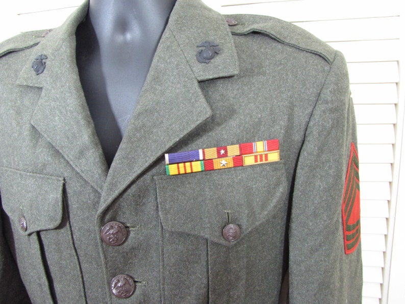 USMC Marine Corps Wool Alpha Uniform Tunic Jacket Master - Etsy