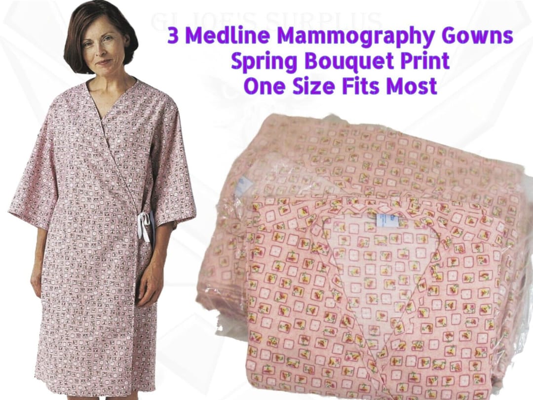 Lot of 3 NEW Medline Mammography Patient Jacket Gown Spring - Etsy
