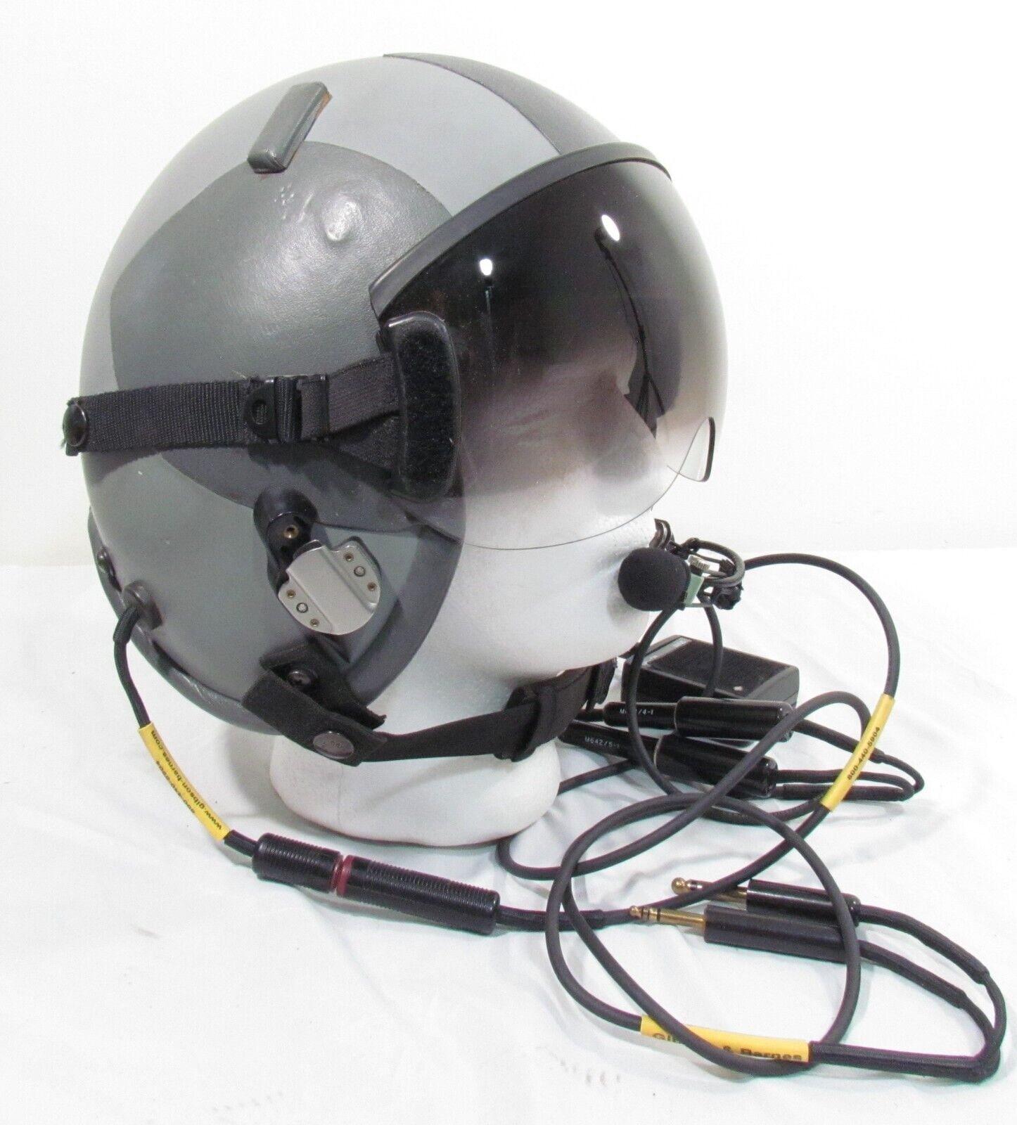 Gentex HGU55 Pilot Flight Helmet Liner David Clark Headset Mic Comm Bag ...