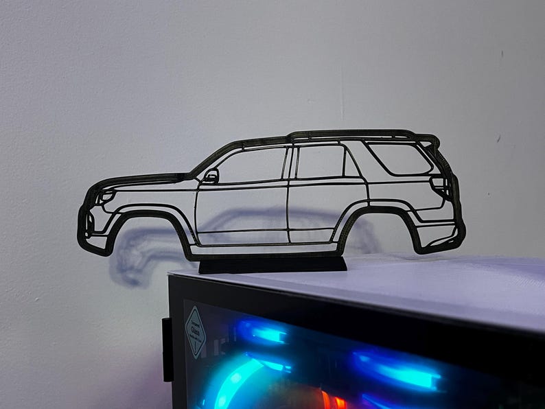 5th Gen Toyota 4runner Silhouette Wall Art/stand Display - 3D Printed ...
