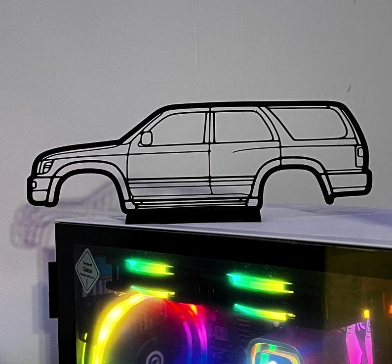 3rd Gen Toyota 4runner Silhouette Wall Art/stand Display - 3D Printed ...