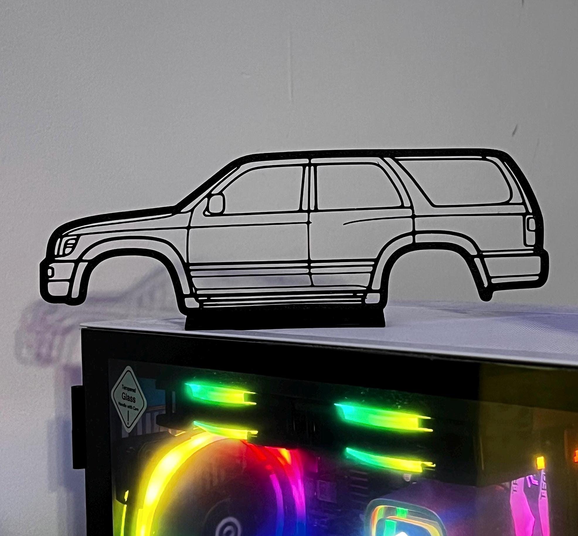3rd Gen Toyota 4runner Silhouette Wall Art/stand Display - 3D Printed ...