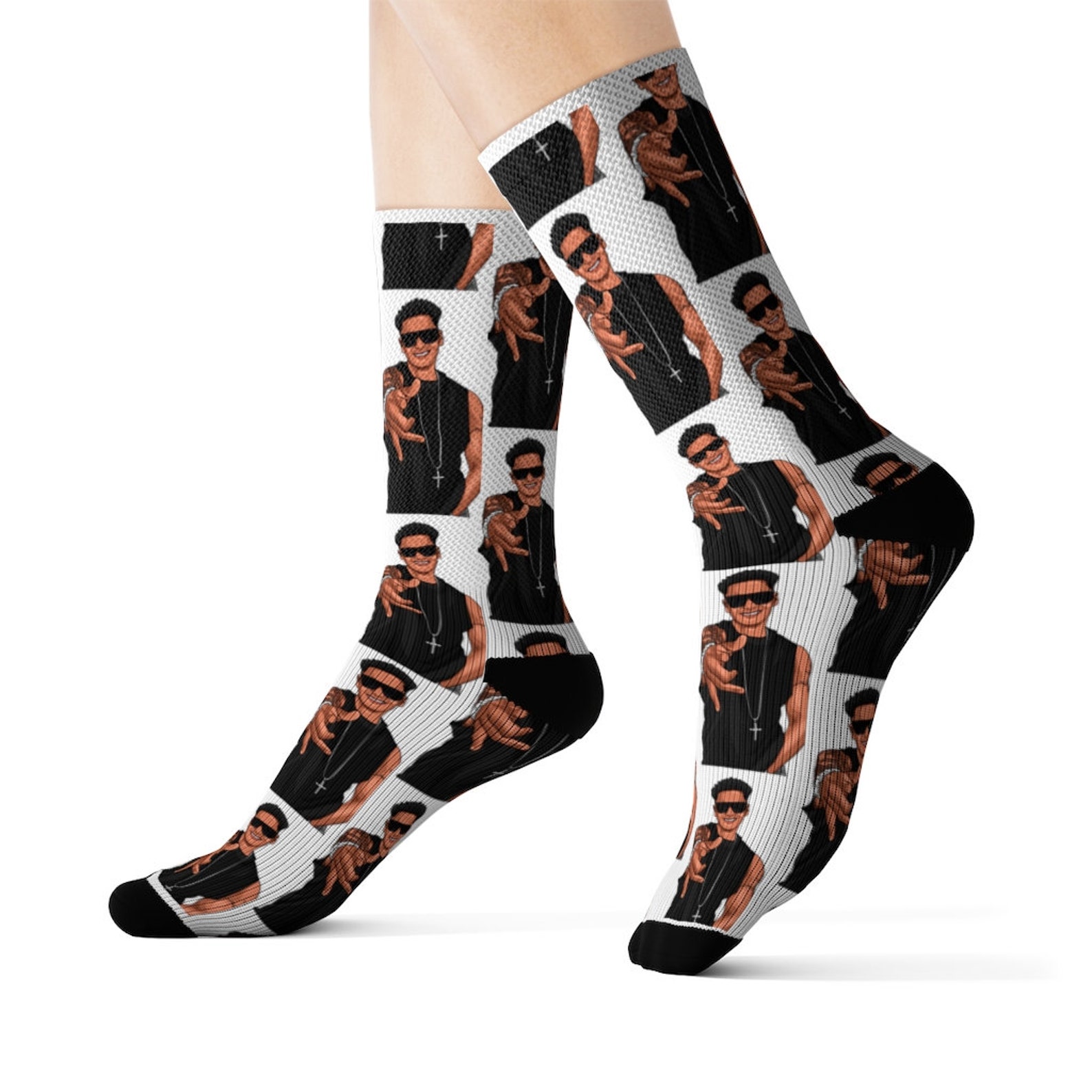 DJ Pauly D Socks Jersey Shore Crew Socks Back in Stock - Etsy