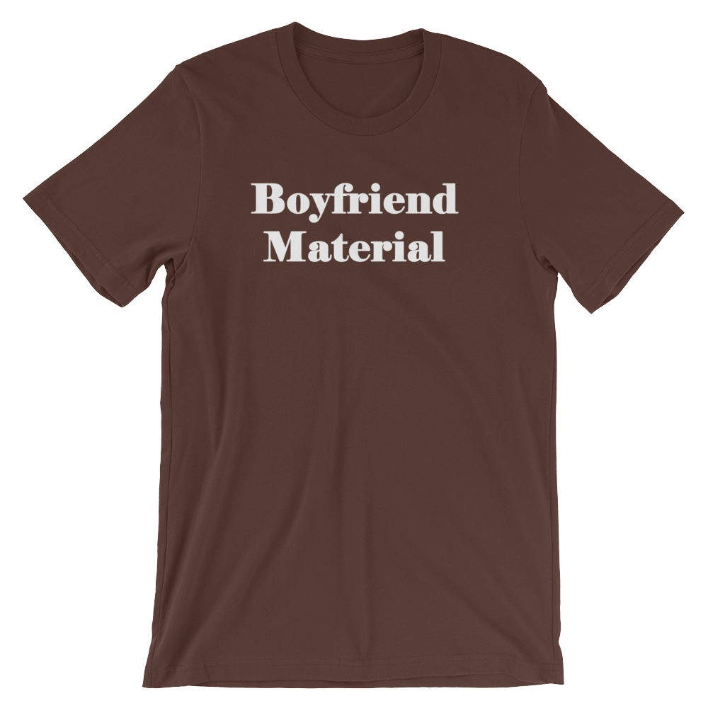 Boyfriend Material T Shirt Short-sleeve Unisex or Men's - Etsy