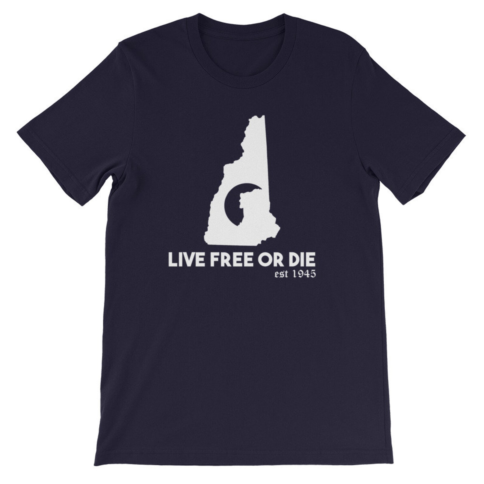 Live Free or Die New Hampshire Motto With Old Man of the - Etsy