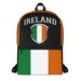 Ireland Backpack Irish Backpack With Ireland Flag Crest Irish Flag ...