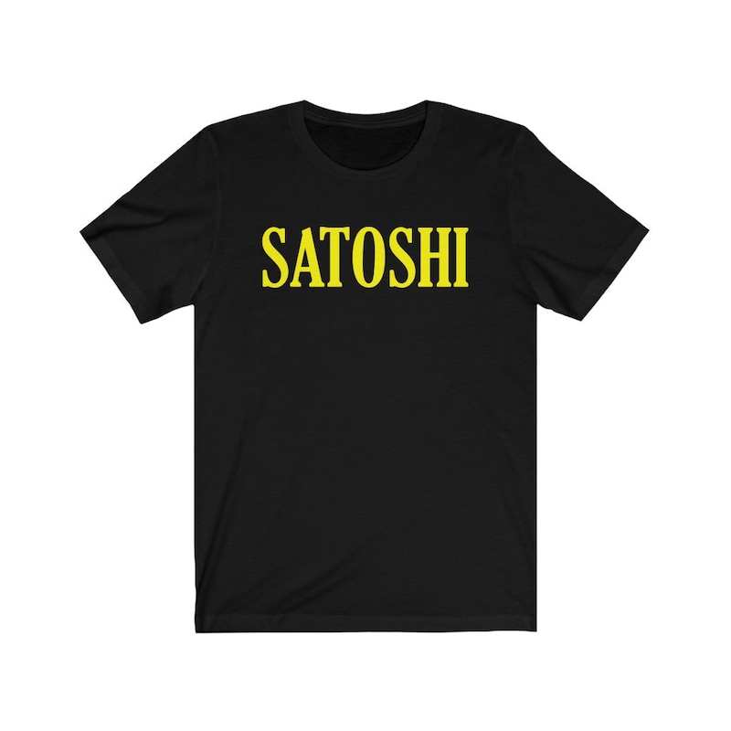 Satoshi Tshirt - Etsy