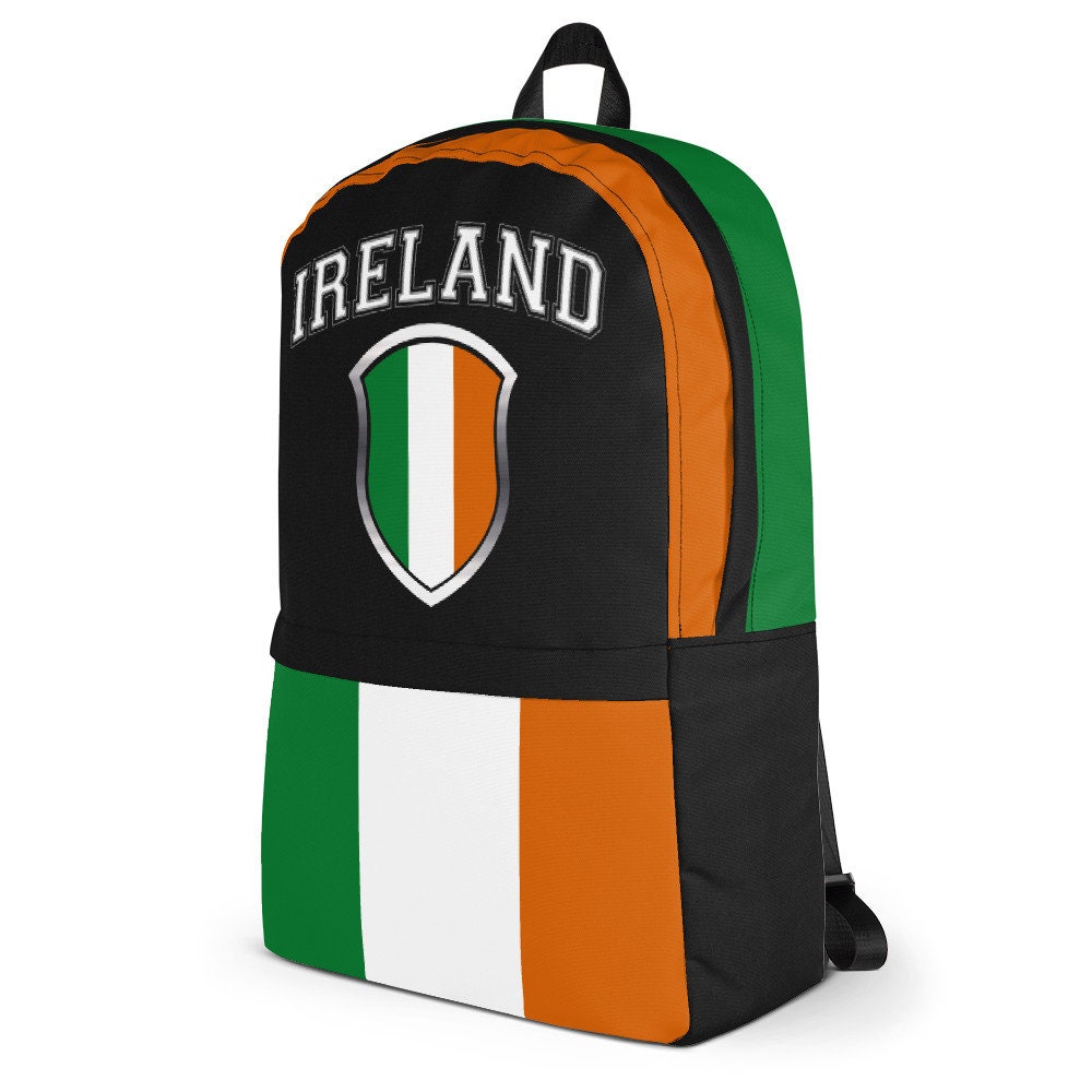 Ireland Backpack Irish Backpack With Ireland Flag Crest - Etsy Israel