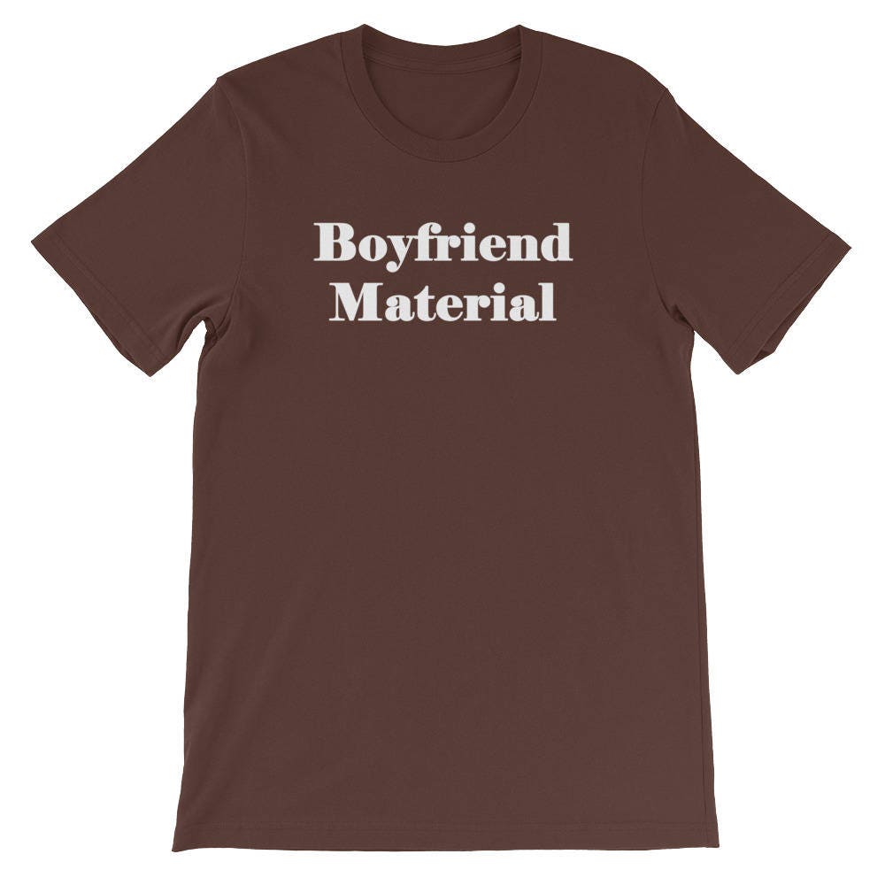 Boyfriend Material T Shirt Short-sleeve Unisex or Men's - Etsy