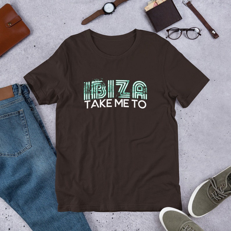 Take Me to Ibiza T Shirt in Teal Ibiza Spain Vacation Tee - Etsy