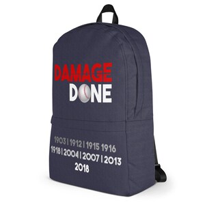 Damage Done Backpack Boston Red Sox Backpack Navy Blue - Etsy