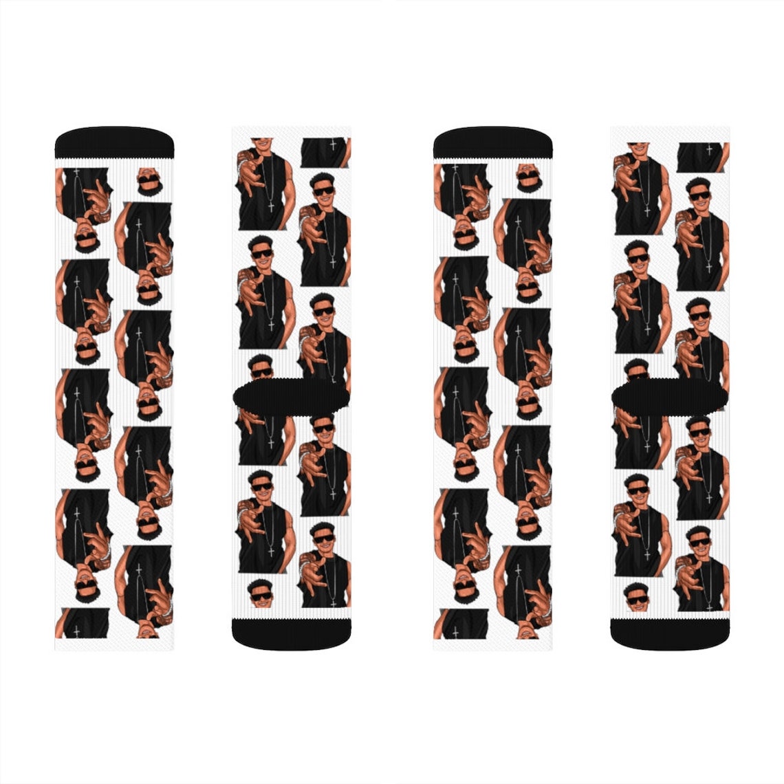 DJ Pauly D Socks Jersey Shore Crew Socks Back in Stock | Etsy