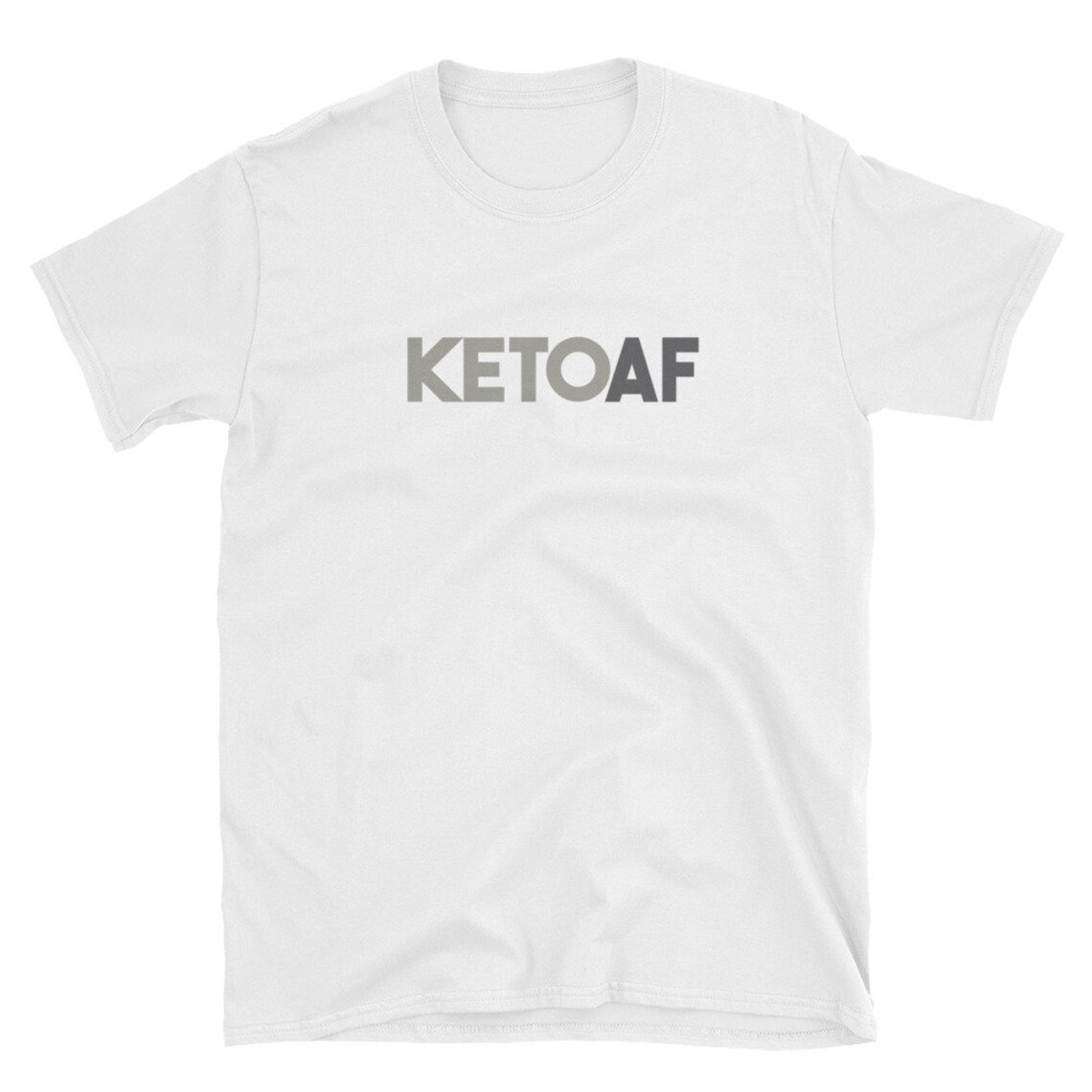 Keto AF T Shirt With Tan Logo Ketogenic Diet T Shirt - Etsy