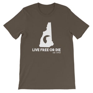 Live Free or Die New Hampshire Motto With Old Man of the Mountain Logo ...