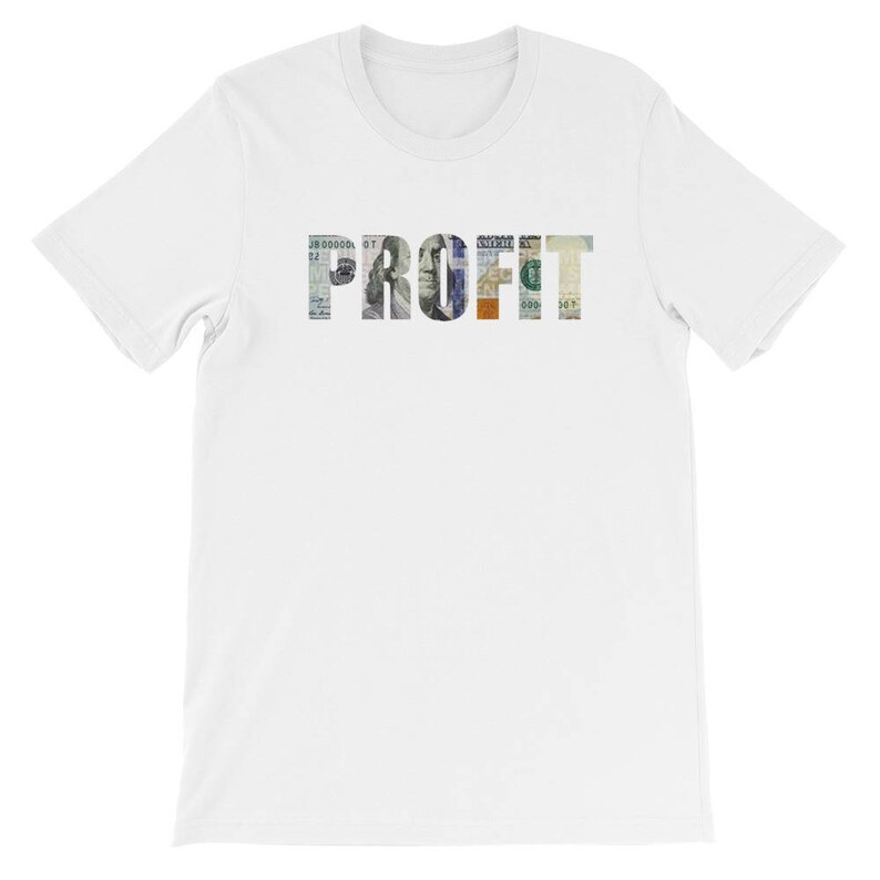 Profit Money T Shirt Short-sleeve Unisex or Men's - Etsy