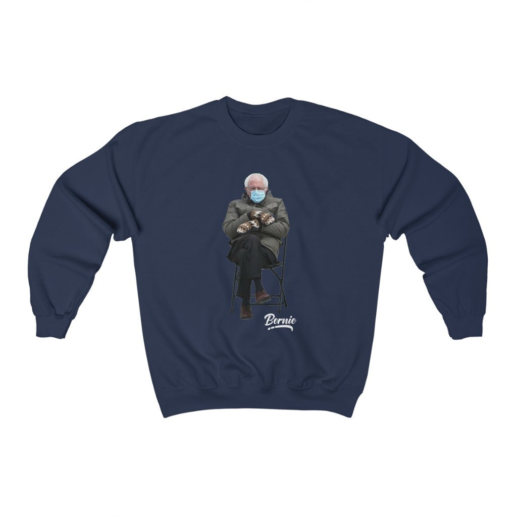 Bernie Meme Sweatshirt Funny Viral Bernie - Etsy