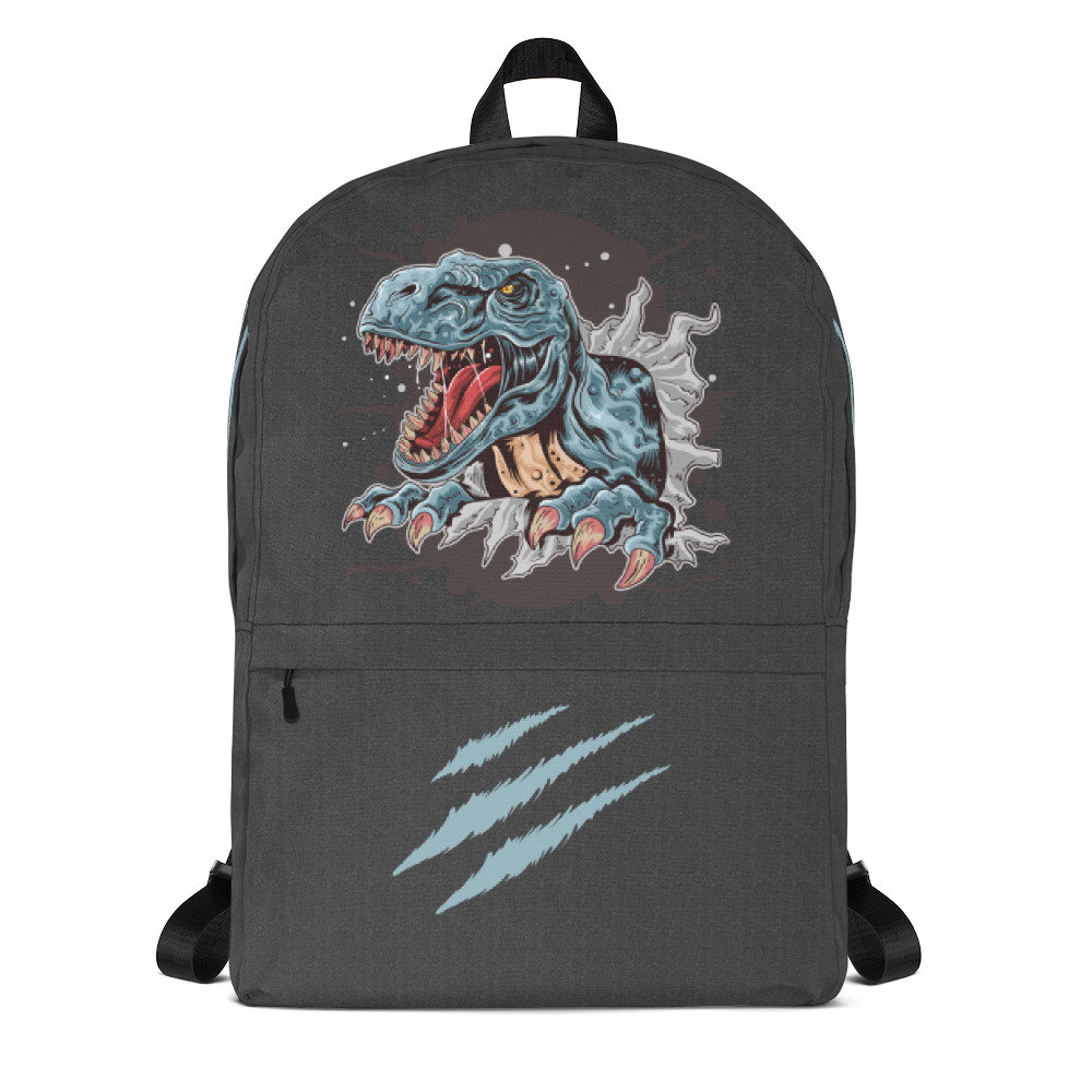 Tyrannosaurus Rex Backpack With Claw Marks T Rex Backpack in - Etsy