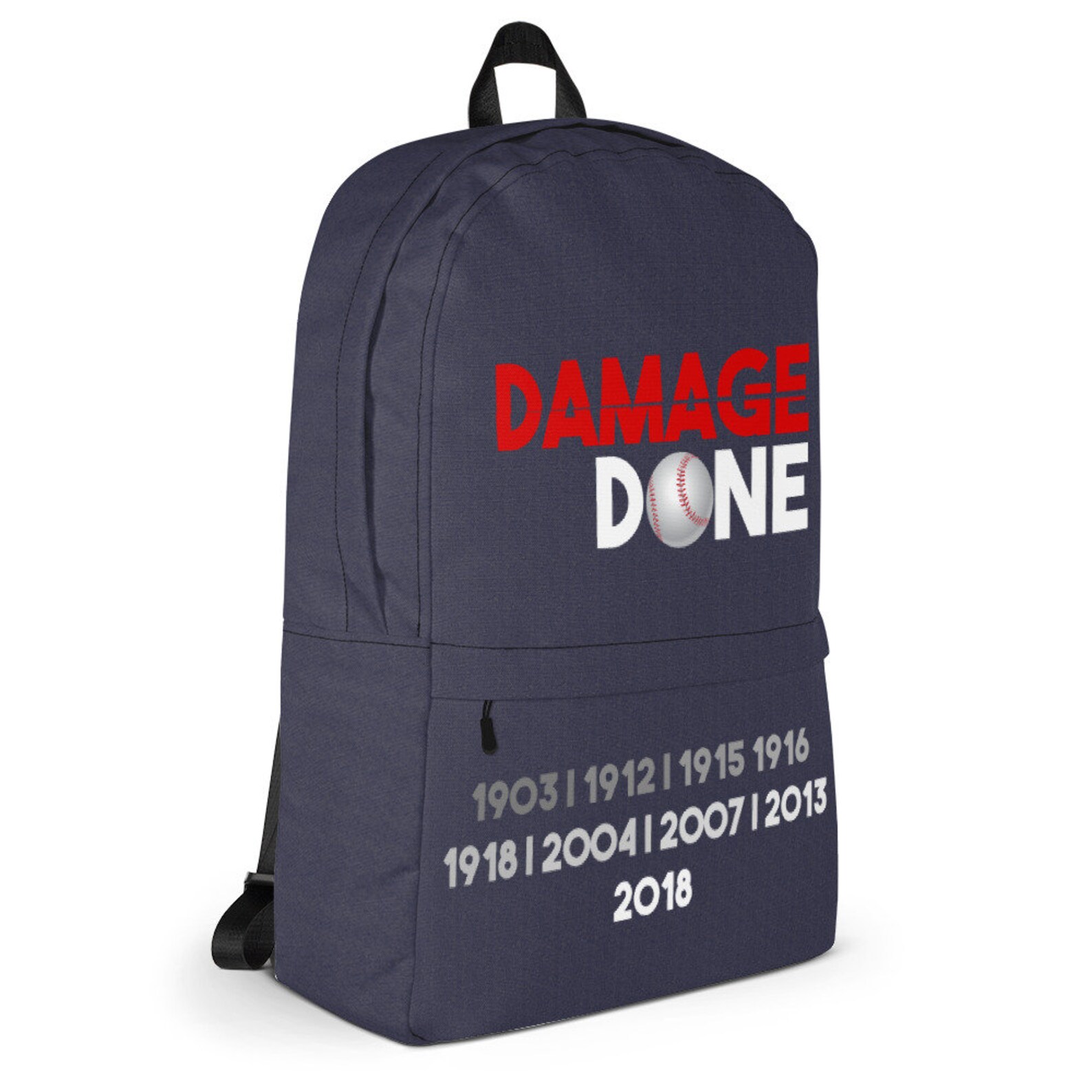 Damage Done Backpack Boston Red Sox Backpack Navy Blue - Etsy