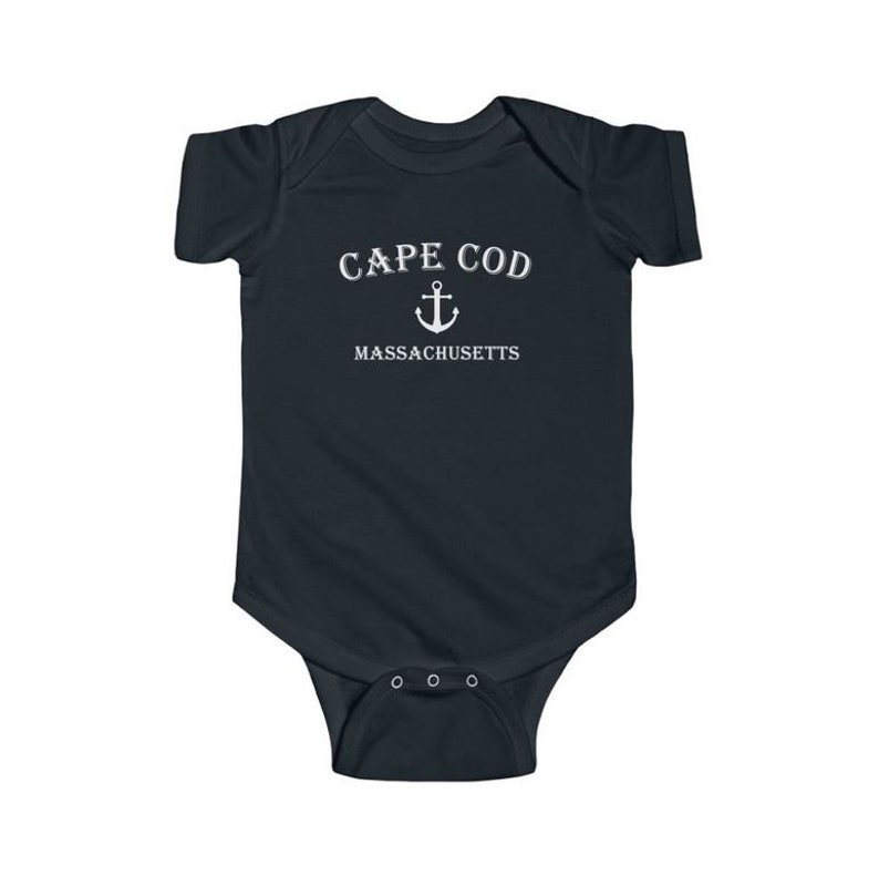 Nautical Cape Cod Massachusetts Baby Bodysuit - Etsy